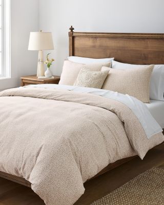Scrolling Vines Relaxed Organic-Cotton Sateen Duvet Cover | Garnet Hill