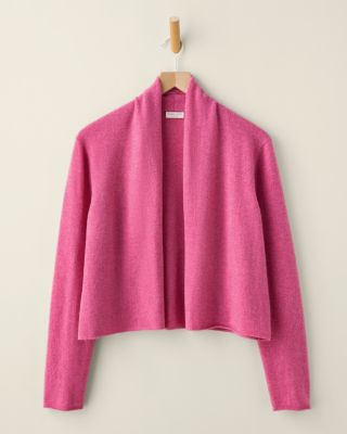 Cashmere Cropped Boxy Cardigan | Garnet Hill
