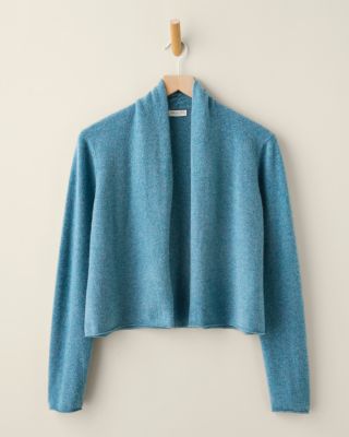 Cashmere Cropped Boxy Cardigan | Garnet Hill