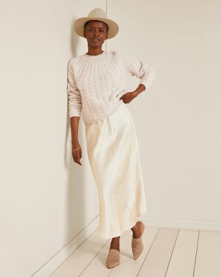 Recycled-Cashmere Roll-Neck Pullover | Garnet Hill