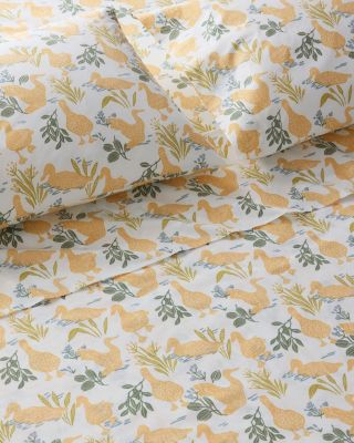 Ducklings Organic-Cotton Percale Sheet Set | Garnet Hill