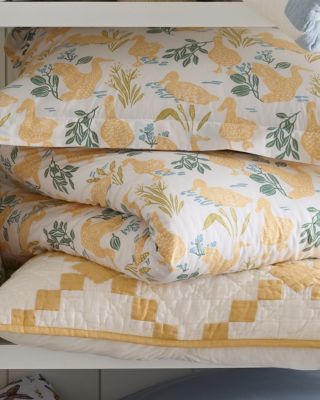 Ducklings Organic-Cotton Percale Sheet Set | Garnet Hill