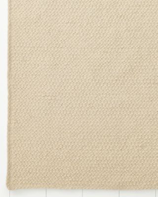 Naturelle Undyed Braided Wool Rug | Garnet Hill