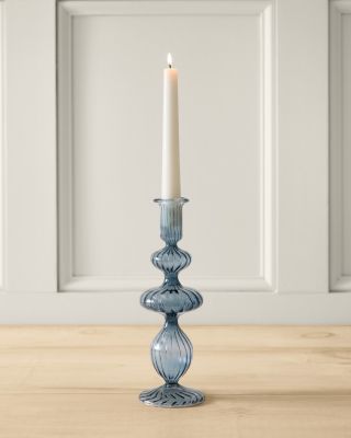 Nalia Glass Candlestick | Garnet Hill