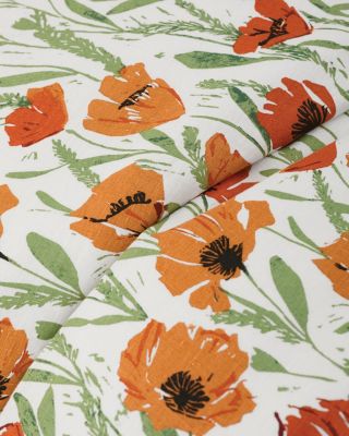Poppy Relaxed-Linen Bedding | Garnet Hill