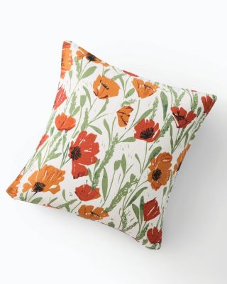 Poppy Relaxed-Linen Bedding | Garnet Hill