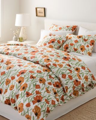 Poppy Relaxed-Linen Sham | Garnet Hill