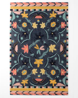Hable Floral Tufted Wool Rug | Garnet Hill