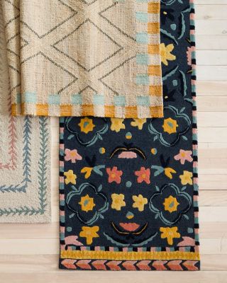 Hable Floral Tufted Wool Rug | Garnet Hill