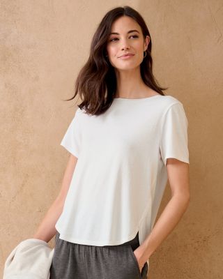 Adrian Organic-Cotton & Modal Tee | Garnet Hill
