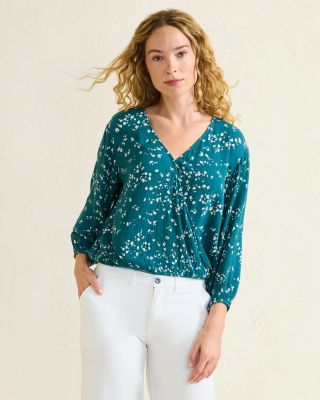 Bella ECOVERO™ Surplice Top | Garnet Hill