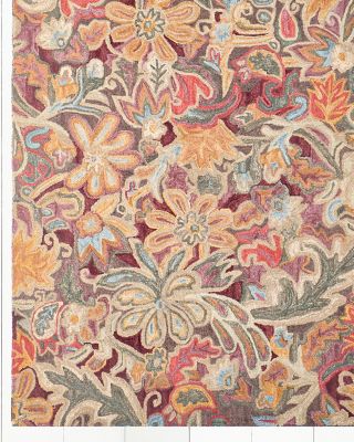 Company C Floral Tapestry Hand-Tufted Wool Rug | Garnet Hill