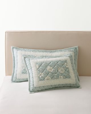 Blooms Organic-Cotton Border Sham | Garnet Hill