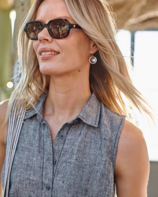 Classic Linen Shirtdress | Garnet Hill