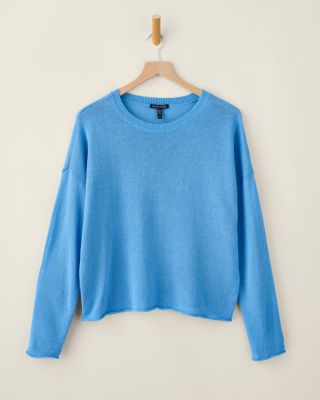 EILEEN FISHER Organic Linen & Cotton Crewneck Sweater | Garnet Hill