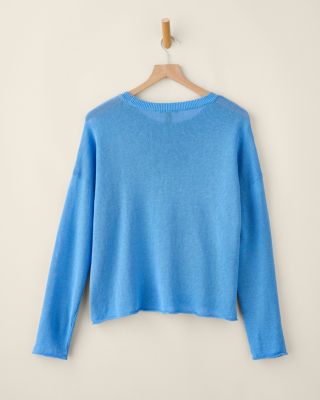 EILEEN FISHER Organic Linen & Cotton Crewneck Sweater | Garnet Hill