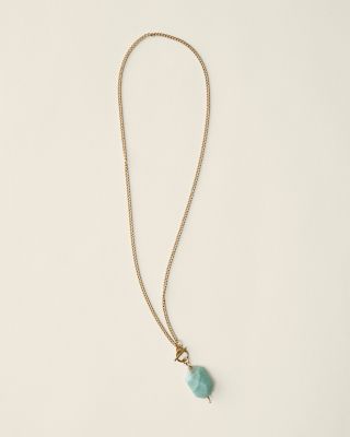 Original Hardware Amazonite Pendant Necklace | Garnet Hill