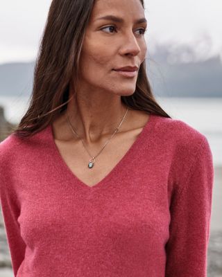 Essential Cashmere V-Neck Sweater | Garnet Hill