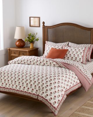 Cleo Relaxed Organic-Cotton Sateen Duvet Cover | Garnet Hill