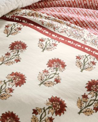 Cleo Relaxed Organic-Cotton Sateen Duvet Cover | Garnet Hill