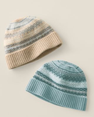Rye Cashmere Fair Isle Hat | Garnet Hill