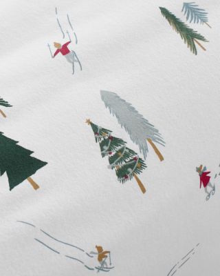 Snow Day Organic-Cotton Flannel Sheet Set | Garnet Hill