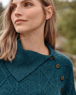 Fia Cashmere Cabled Sweater | Garnet Hill