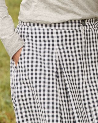 Victoria Organic-Cotton Seersucker Skirt | Garnet Hill