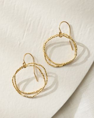 Original Hardware Shimmer Circle Earrings | Garnet Hill