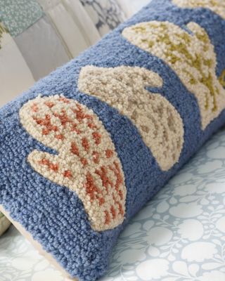 Snow Mittens Hooked Wool Pillow | Garnet Hill