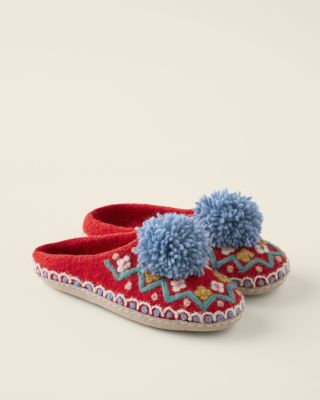 French Knot Lena Slippers | Garnet Hill