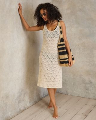 Maaji Moonglow Wavy Shell Crochet Quartz Cover-Up | Garnet Hill