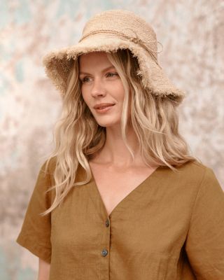 Hat Attack Packable Raffia Bucket Hat | Garnet Hill