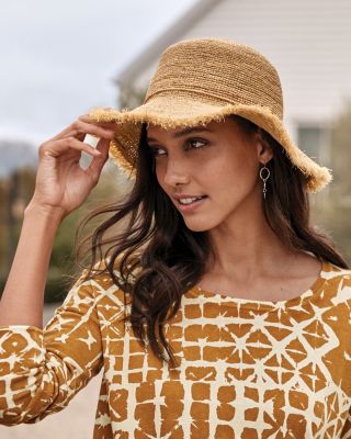 Hat Attack Packable Raffia Bucket Hat | Garnet Hill