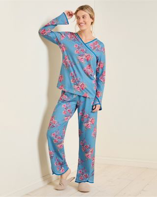 Garnet Hill Asian Wrap Pajamas